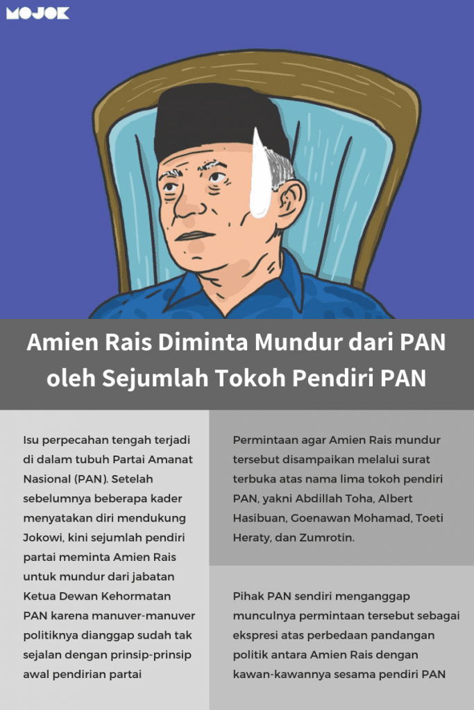 Amien Rais Diminta Mundur dari Partai oleh Sejumlah Pendiri PAN - Mojok.co